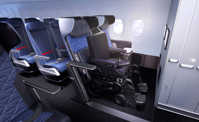 Delta, Collins Aerospace to unveil airplane seat designs for wheelchair ...