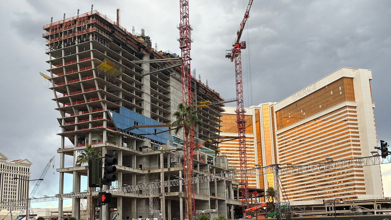 The Hard Rock Hotel's guitar-shaped room tower is beginning to take ...