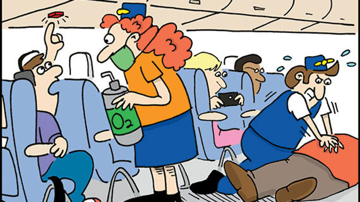 Flying the funny skies with flight attendant's comic strip: Travel Weekly