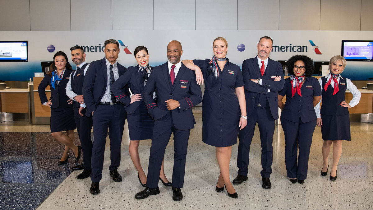 AA employees sport new uniforms: Travel Weekly