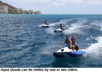 Aqua Quad boats available in Waikiki: Travel Weekly