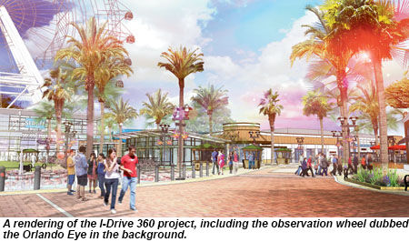 Observation wheel at the center of Orlando’s I-Drive project: Travel Weekly