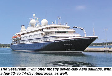 SeaDream II to sail 18 cruises: Travel Weekly