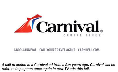 With agent reference back in Carnival ads, retailers applaud: Travel Weekly