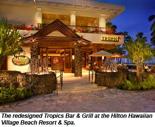 Hilton celebrates Tropics Bar & Grill reopening: Travel Weekly