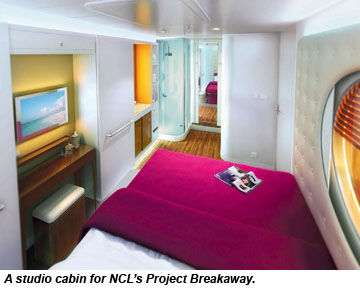 NCL unveils more ‘Breakaway’ cabin designs: Travel Weekly