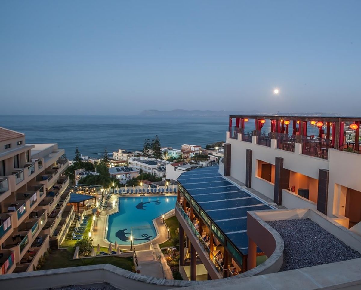 Galini Sea View Hotel- First Class Agia Marina, Crete Island, Greece ...