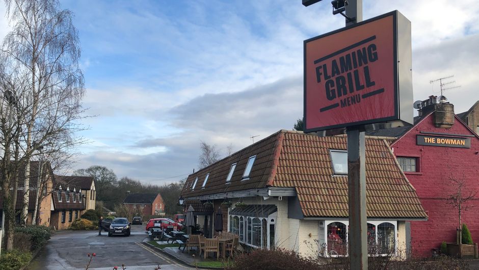 flaming grill bowman