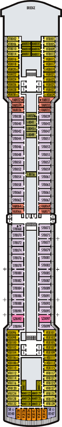 Oosterdam Deck Plans- Holland America Line Oosterdam Cruises ...