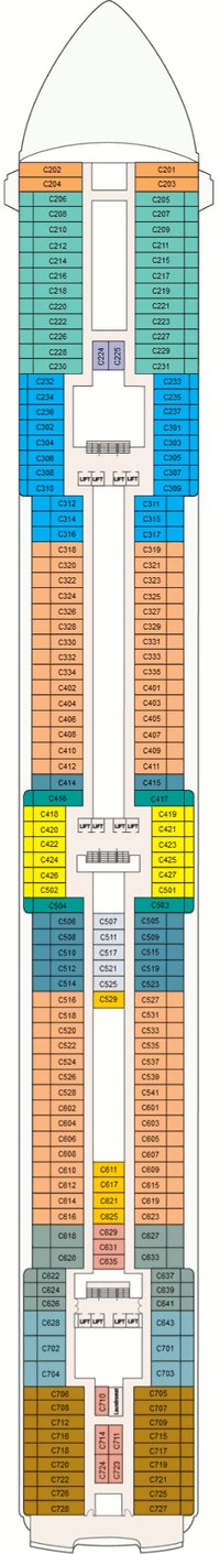 Coral Princess Deck Plans- Princess Cruises Coral Princess Cruises ...