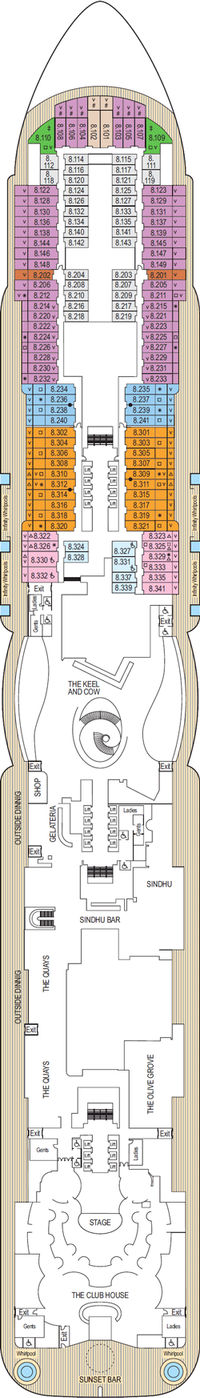 Arvia Deck Plans- P&O Cruises Arvia Cruises: Travel Weekly