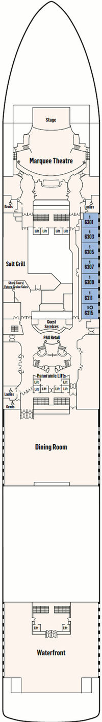 Pacific Adventure Deck Plans- P&O Cruises (Australia) Pacific Adventure ...