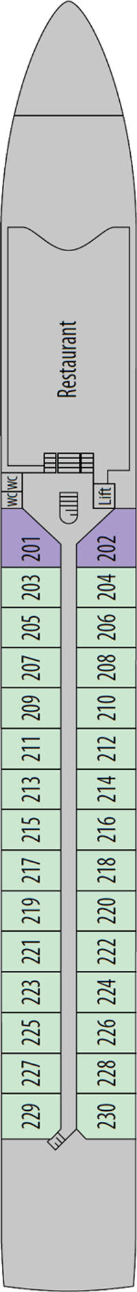 George Eliot Deck Plans- Riviera River Cruises George Eliot Cruises ...