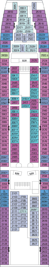 Rhapsody of the Seas Deck Plans- Royal Caribbean International Rhapsody ...
