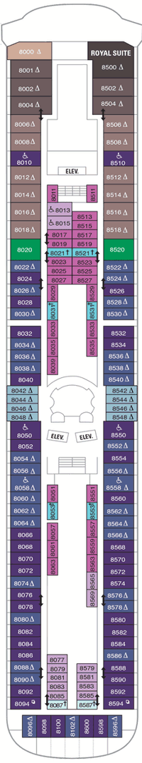 Rhapsody of the Seas Deck Plans- Royal Caribbean International Rhapsody ...