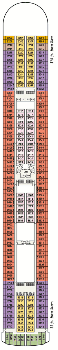 Ruby Princess Deck Plans- Princess Cruises Ruby Princess Cruises ...