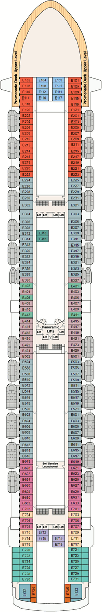 Ruby Princess Deck Plans- Princess Cruises Ruby Princess Cruises ...