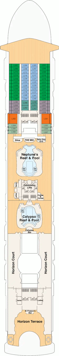 Grand Princess Deck Plans- Princess Cruises Grand Princess Cruises ...