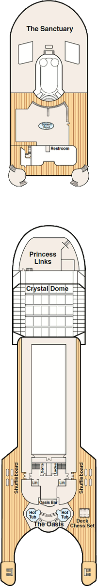 Grand Princess Deck Plans- Princess Cruises Grand Princess Cruises ...